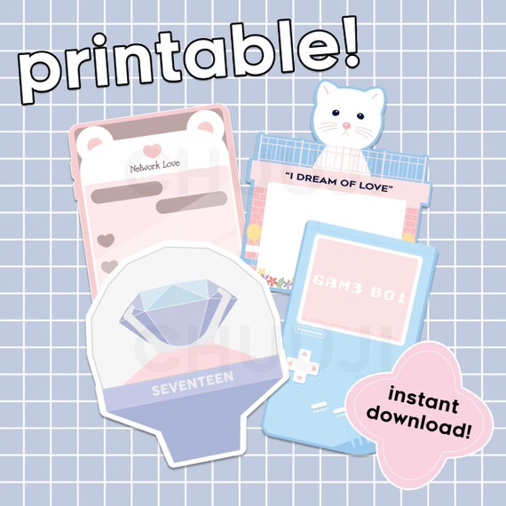 Seventeen Printable Memopads Digital Memos Kpop Stationery - Etsy