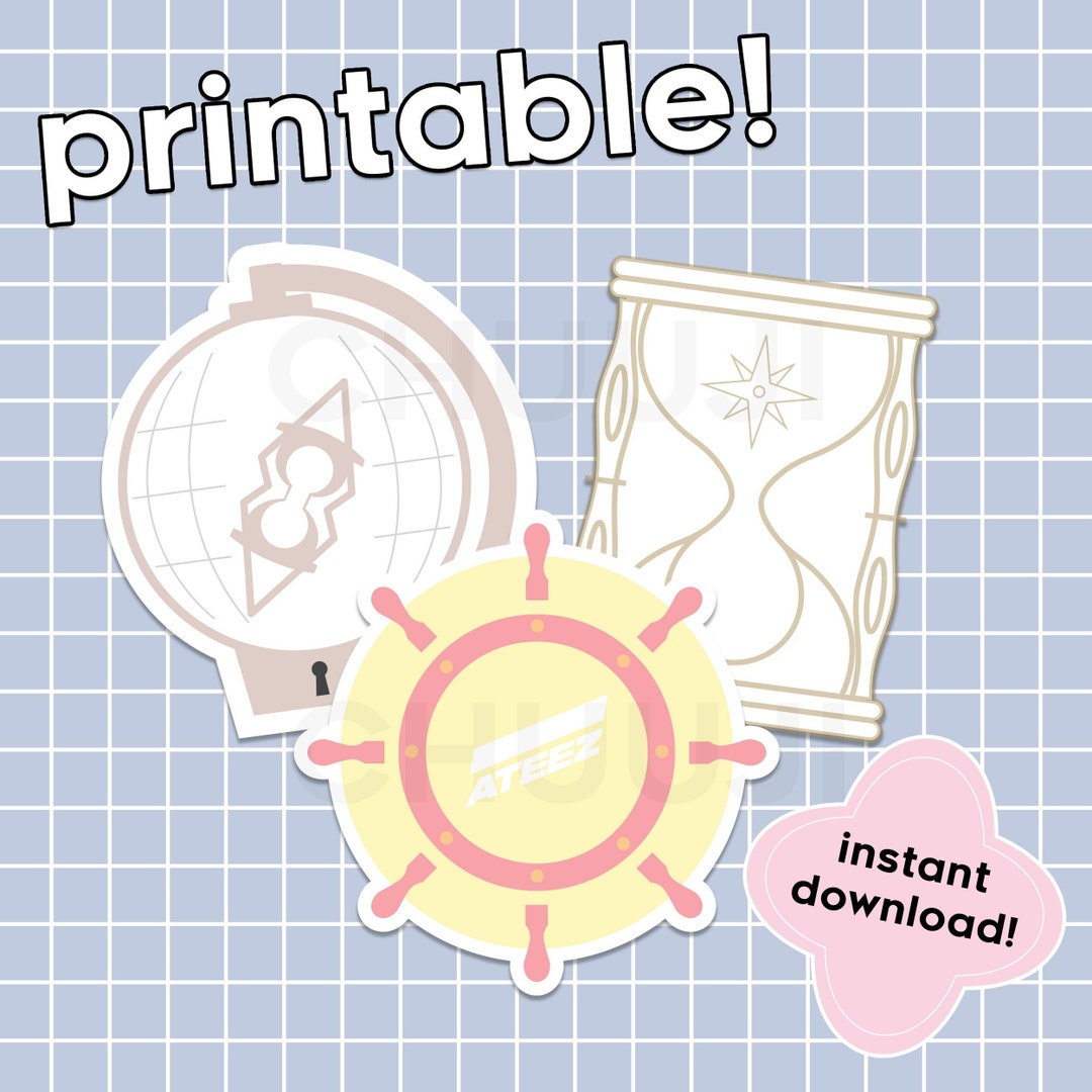Ateez Printable Memopads Kpop Stationery Kpop Memos - Etsy