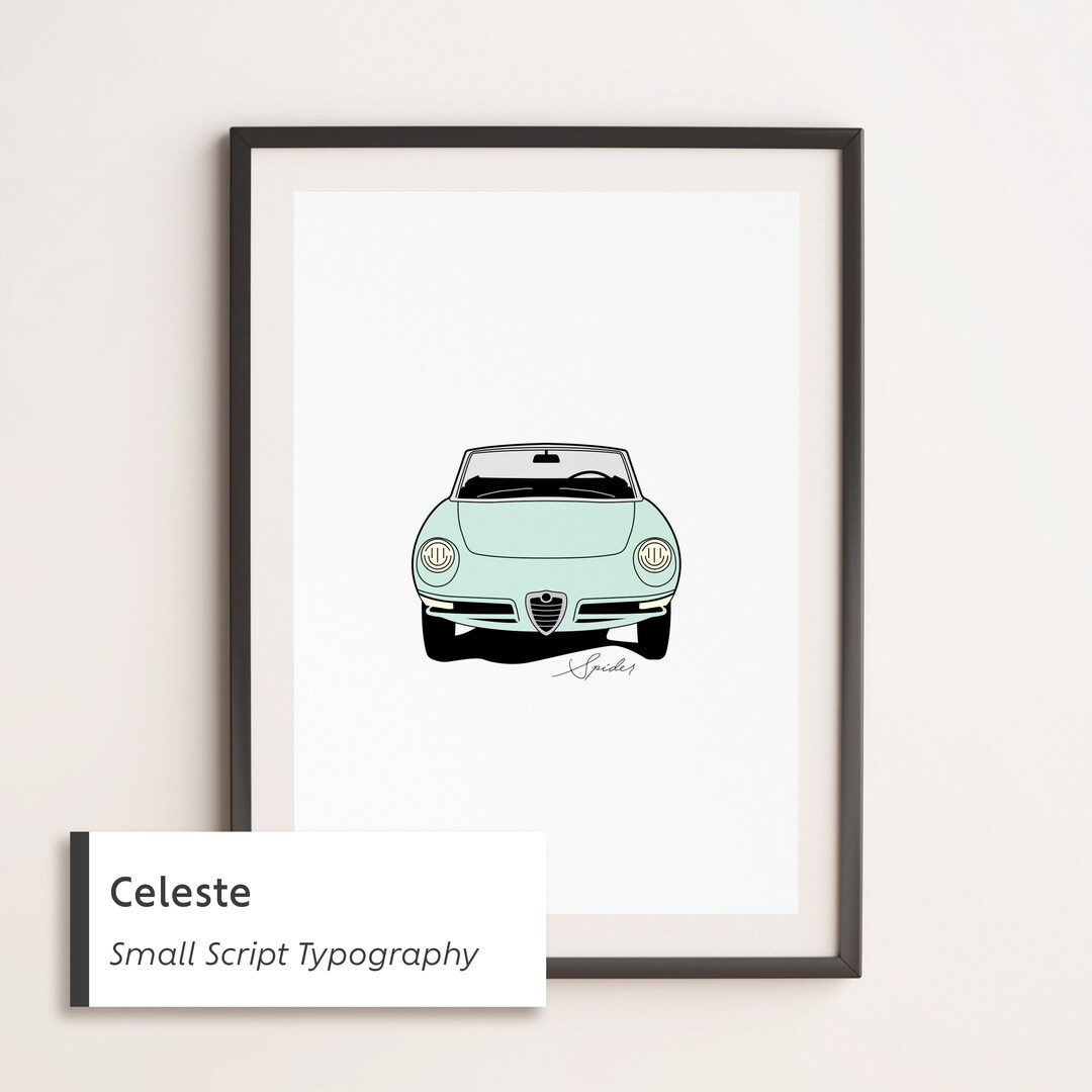 Alfa Romeo Spider Art Print: Classic Car Line Work - Etsy Australia