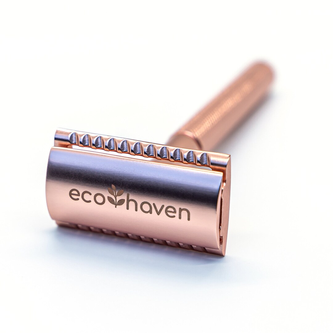 Rose Gold Safety Razor Reusable Shaving for Women - Etsy