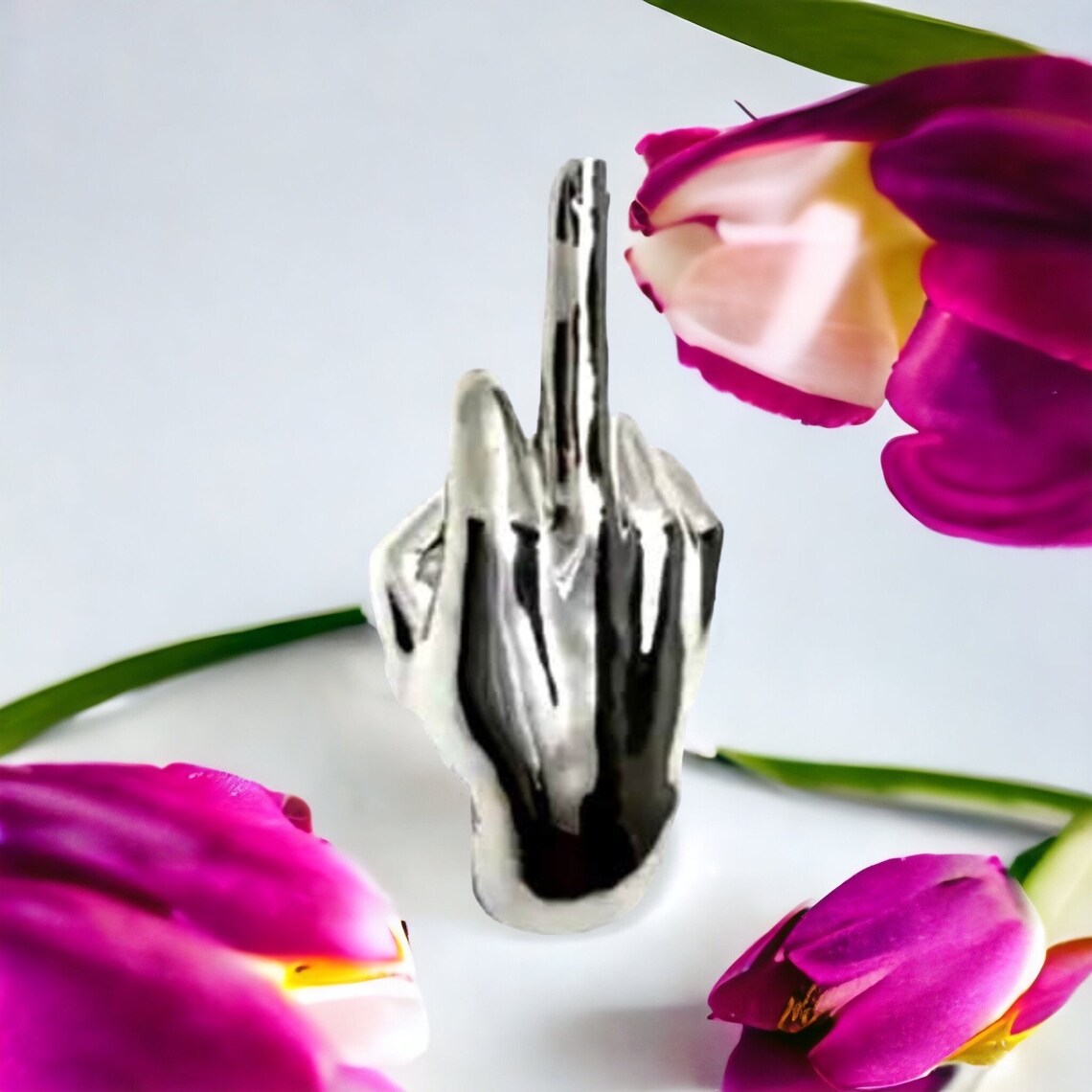 Middle Finger Hand Decor Wall Mount - Etsy