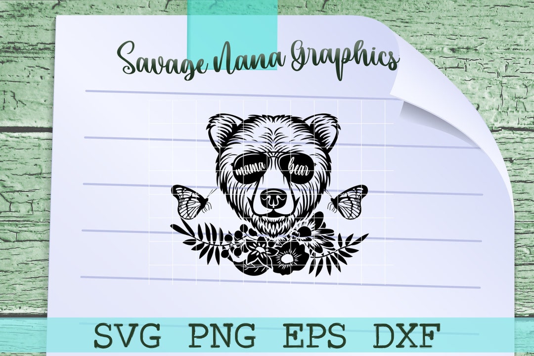 Mama Bear Cut File Svg Png Eps Dxf Commercial Use Permittedinstant ...