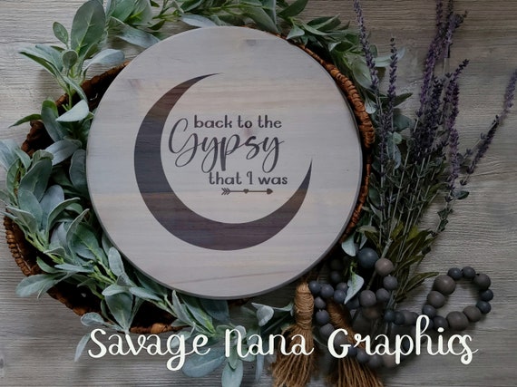 Back to the Gypsy Crescent Moon Cut Files Svg Png Eps Dxf - Etsy