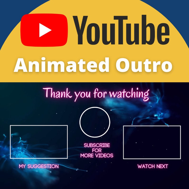 Pantalla final de Youtube, Youtube Outro, Outro animado de Youtube ...