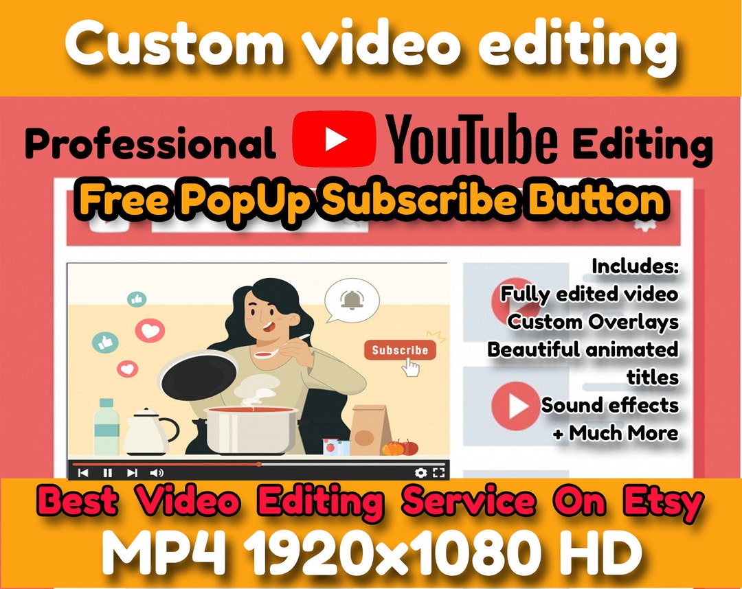 Custom Video Editing Video Editing Service Youtube, Events, Social ...