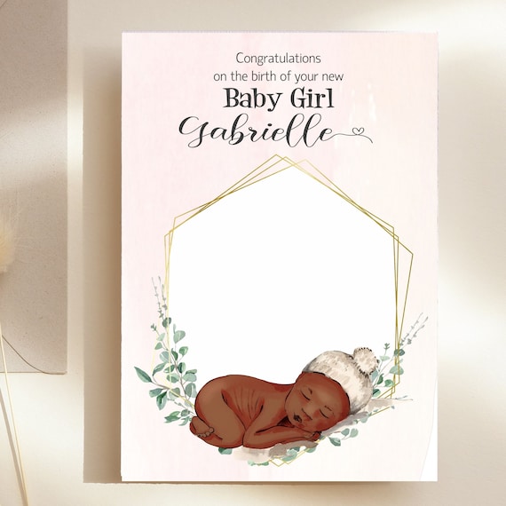 Congratulations On Your New Baby Boy Black