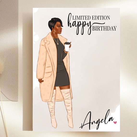 African American Card Afro Caribbean Card Best Friend Card - Etsy