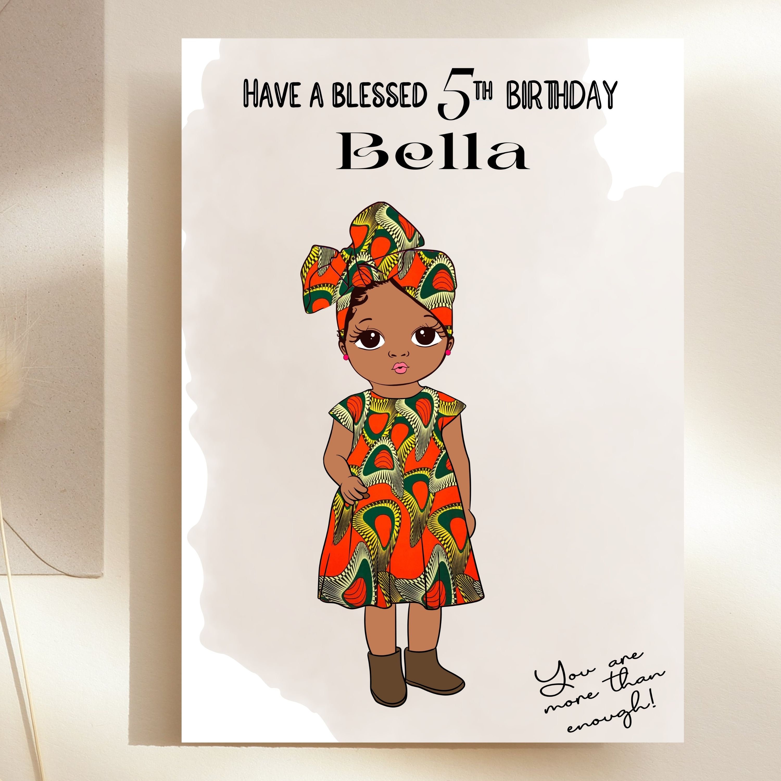 Black Girls Birthday Card Black Girl Card Black Child - Etsy