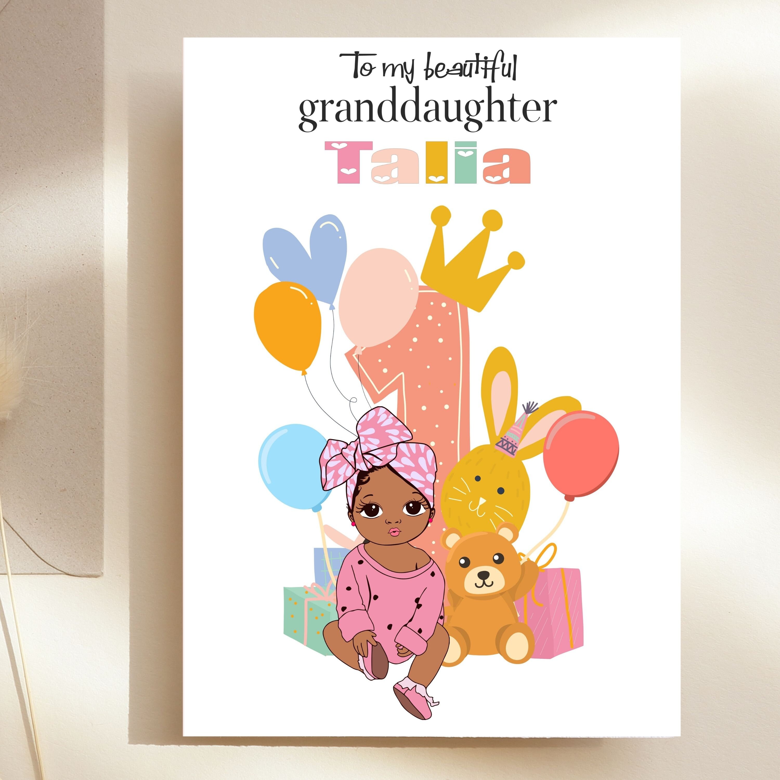 First Birthday Cards For Girls