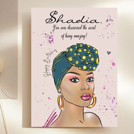 African American Card Multicultural Card Best Friend Card | Etsy