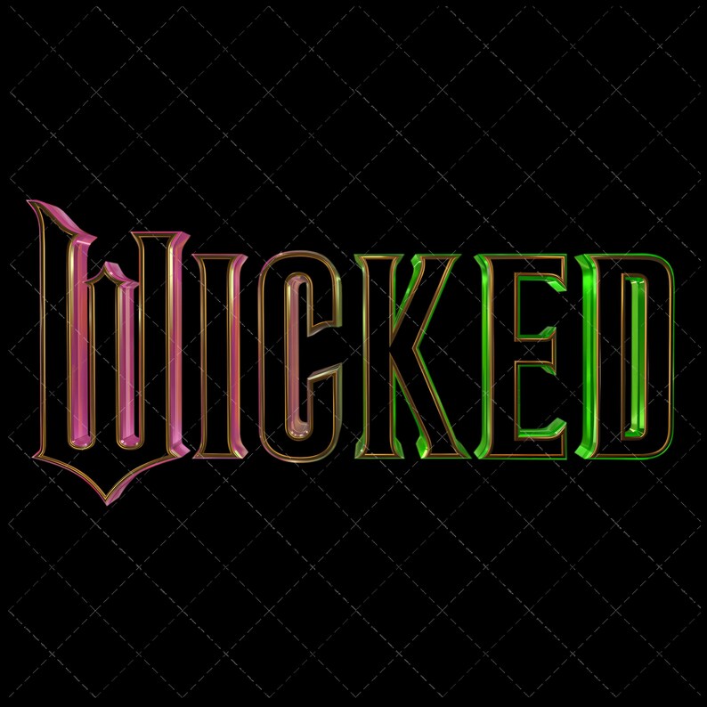 Wicked Movie Logo PNG Tshirt Printing Digital Download Instant Download ...