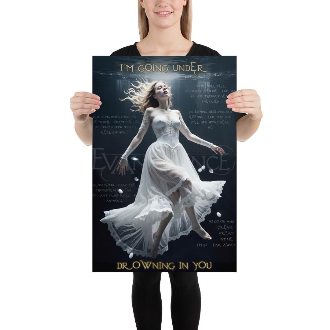EVANESCENCE Going Under Lyrics Poster - Etsy