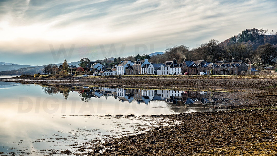 Printable Digital Download, 3 X Images of Inveraray Scotland Winter ...
