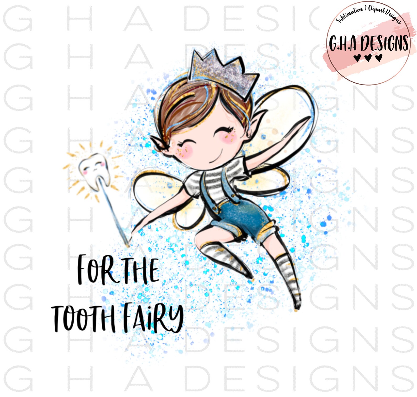 Boys Tooth Fairy Bag Sublimation Design Bundle Tooth Fairy - Etsy