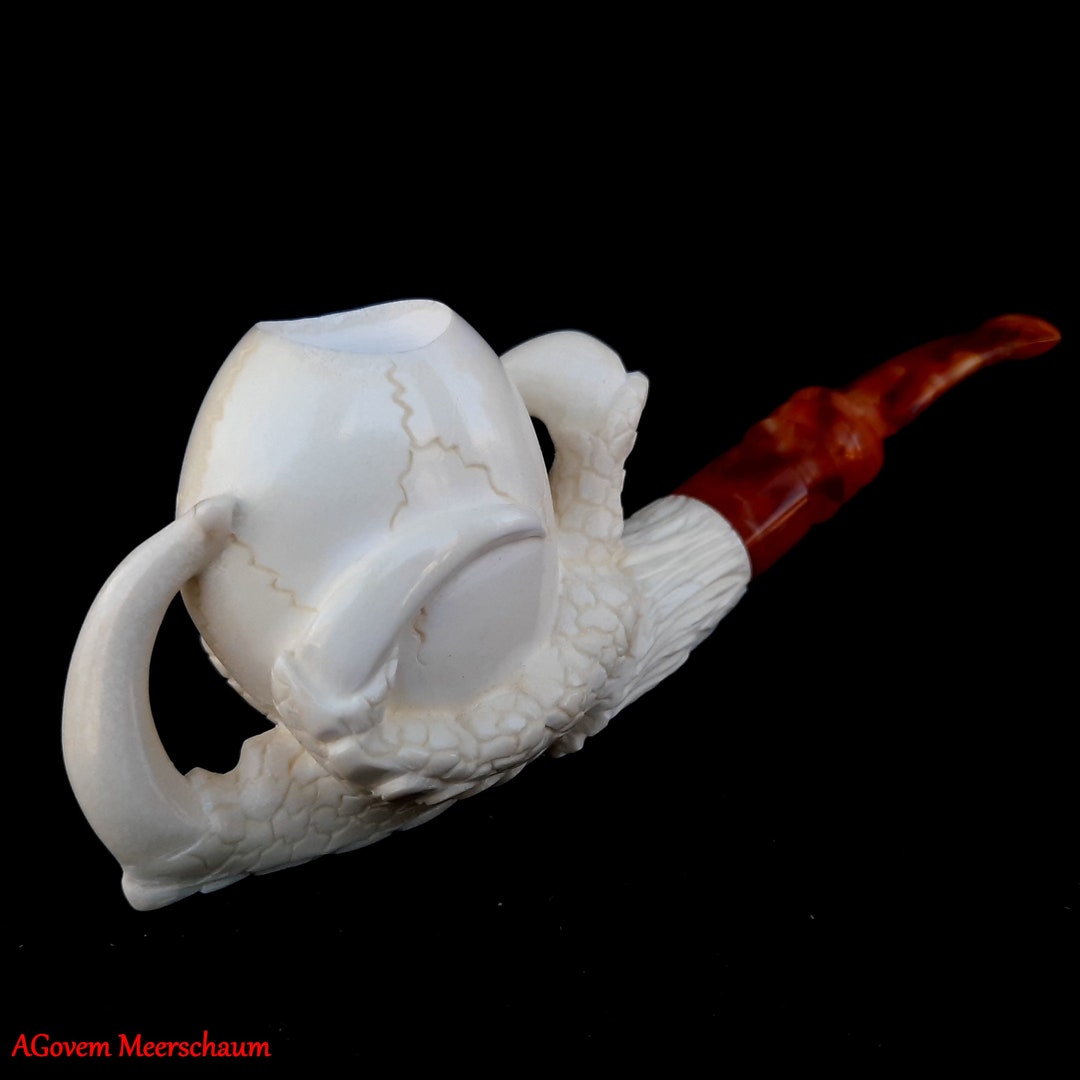 Agovem Dragon Eagle Claw Pipe, Gift for Him, Meerschaumpfeifen ...