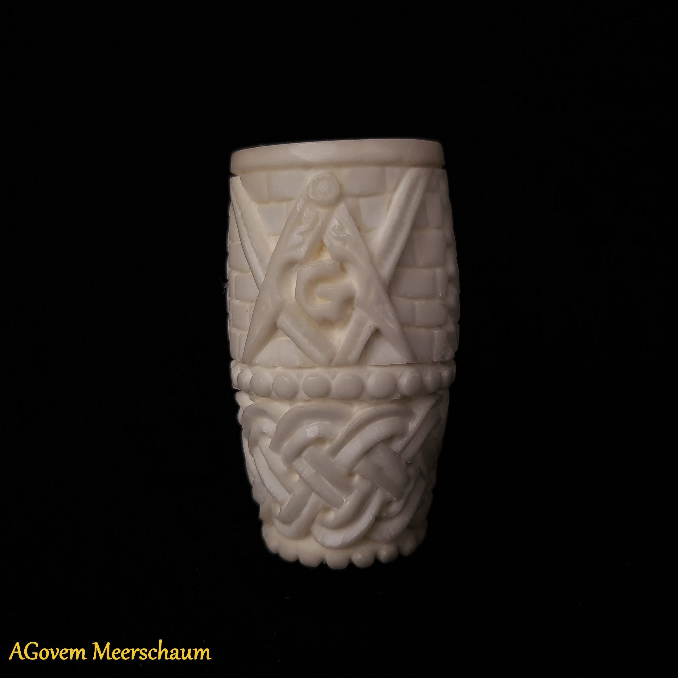 Masonic Meerschaum Pipe Freemasonry Meerschaum Freemason - Etsy