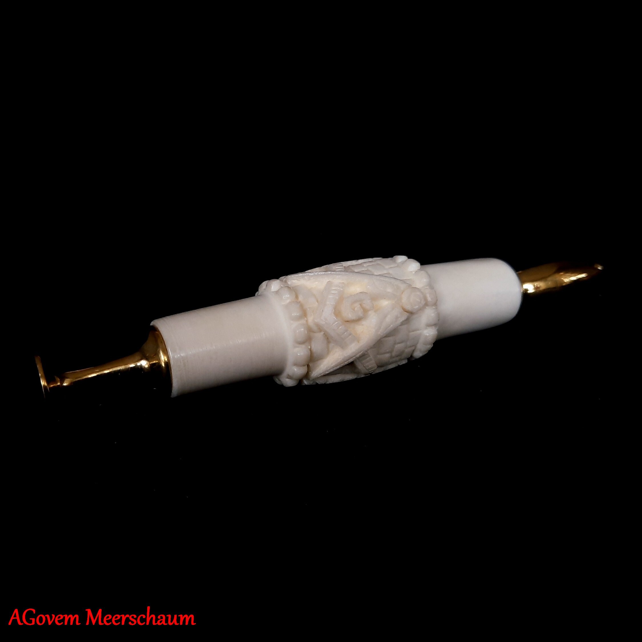 Handcarved Masonic Meerschaum Smoking Pipe Tamper Smoking - Etsy