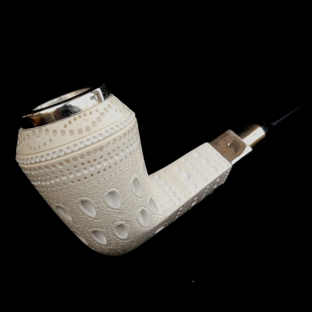Agovem Spigot Block Meerschaum Pipe, Pipa De Espuma De Mar, Pipa Di ...