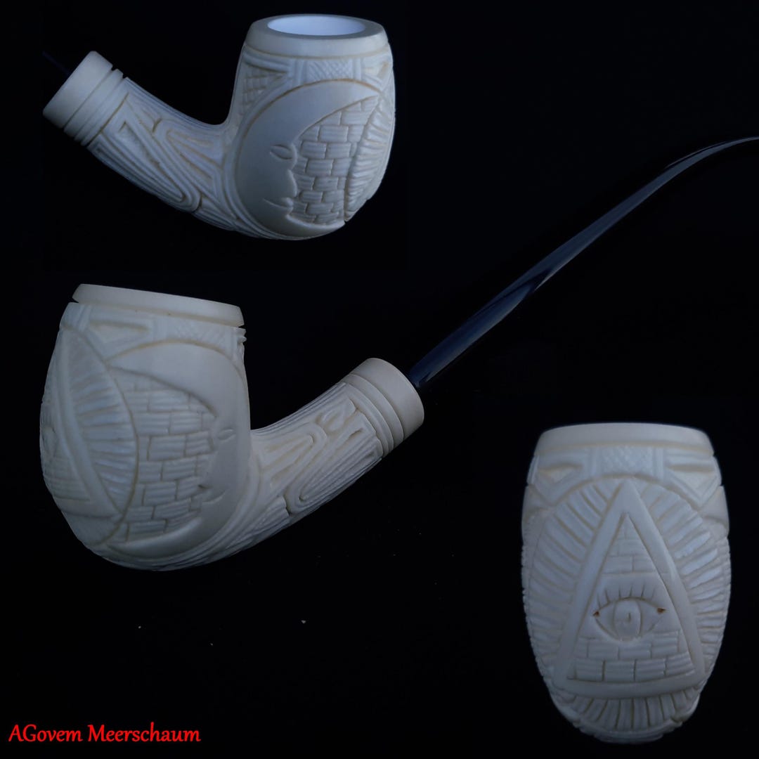 Freemasonry Masonic Meerschaum Pipe, Freemasonry Meerschaum, Freemason ...