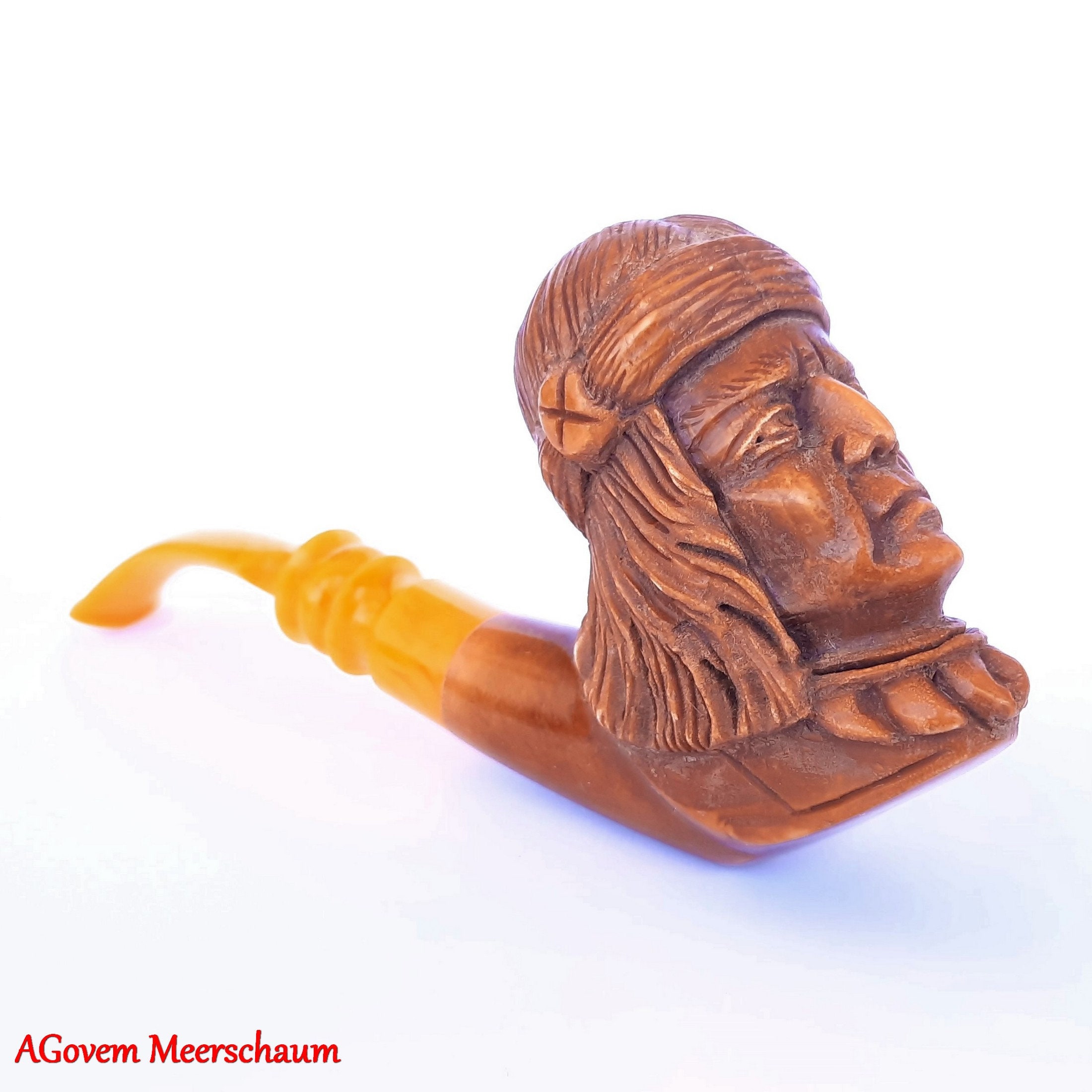 Indian Meerschaum Pipe Block Meerschaum Handcarved Smoking | Etsy