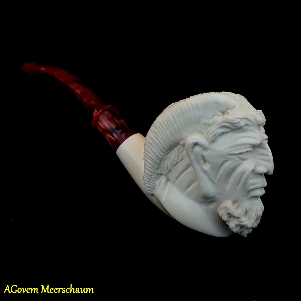 Devil Block Meerschaum Pipe Handmade Smoking Pipe Custom | Etsy