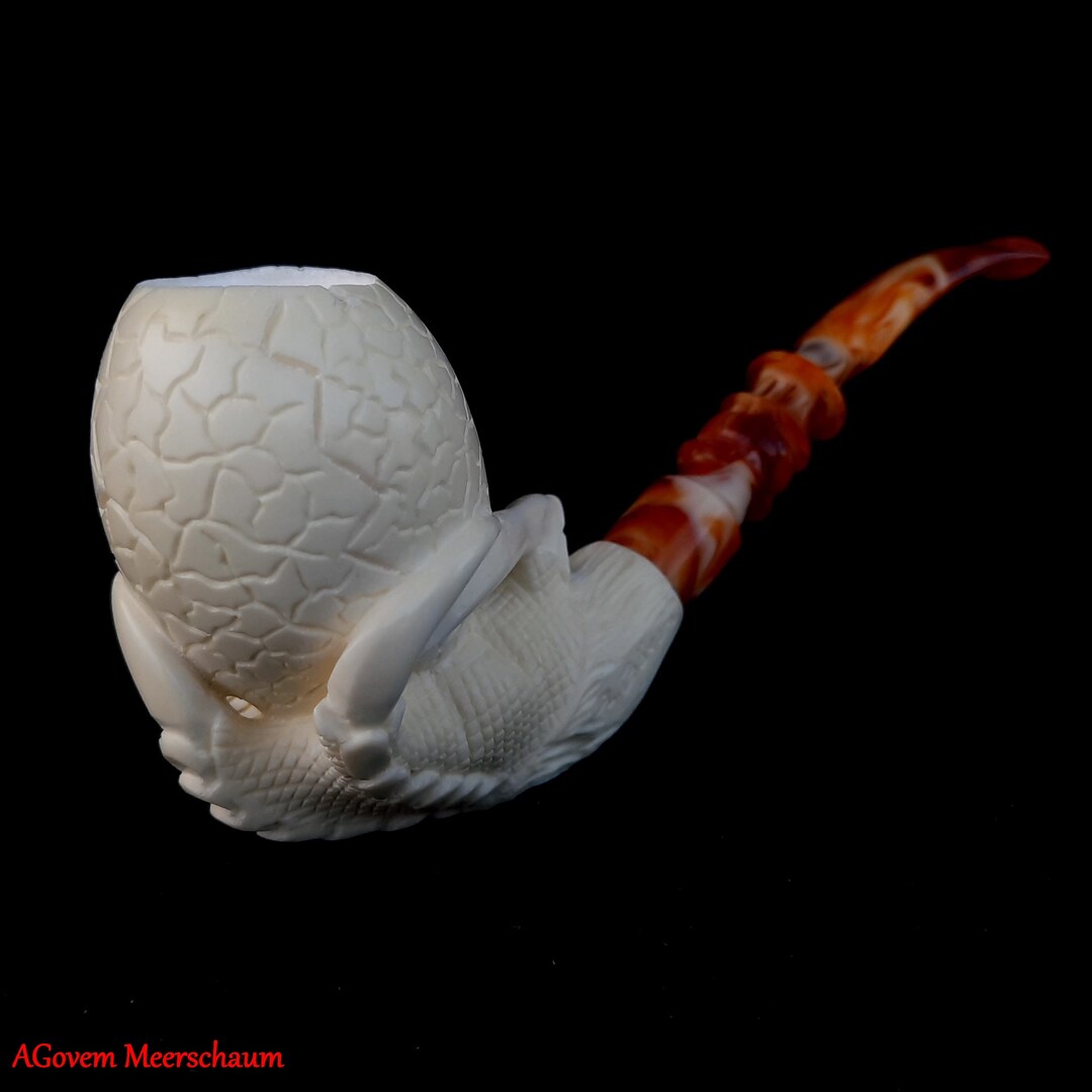 Agovem Dragon Eagle Claw Pipe, Gift for Him, Meerschaumpfeifen ...