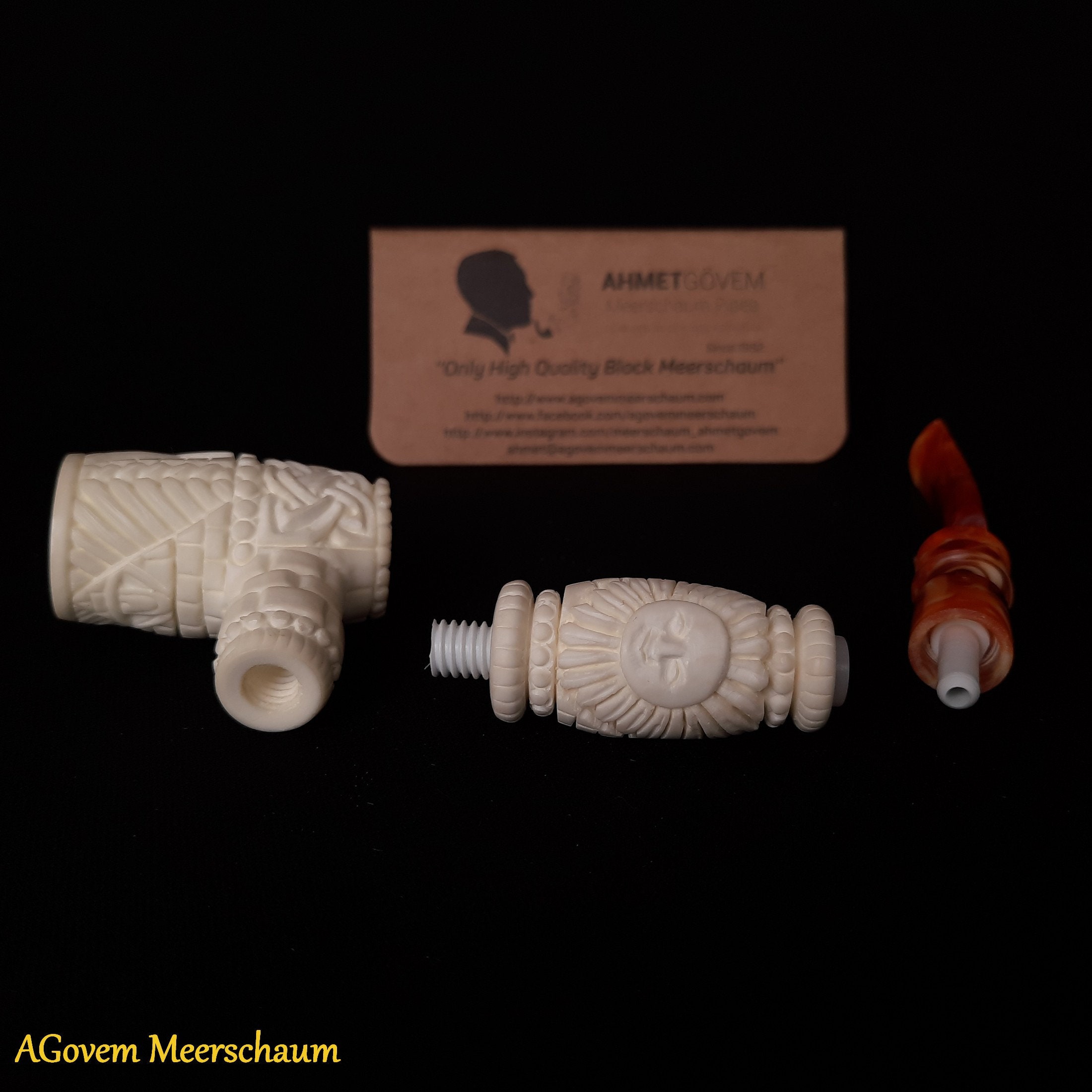 Masonic Meerschaum Pipe Freemasonry Meerschaum Freemason - Etsy