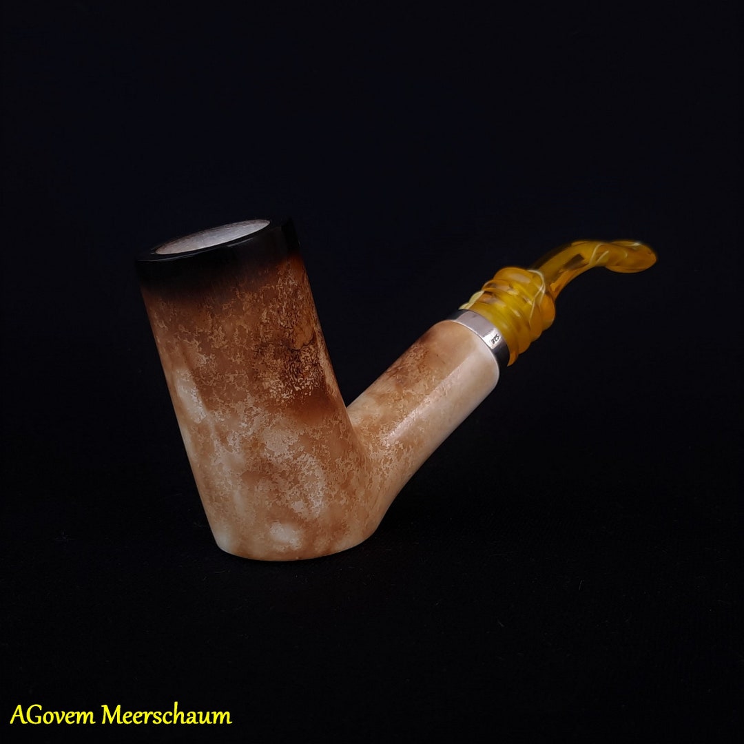 Poker Block Meerschaum Pipe, Smoking Pipe, Custom Made Pipe, Tobacco ...
