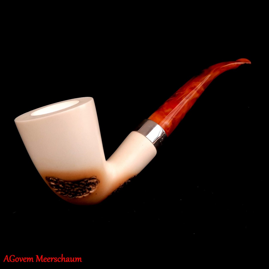 AGovem Rustik Dublin Meerschaum Pfeife, Türkische Meerschaum ...