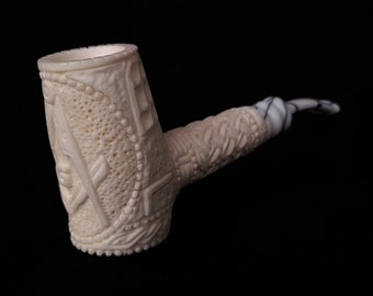 Masonic Meerschaum Pipe, Freemasonry Meerschaum, Freemason Pipe, Manly ...