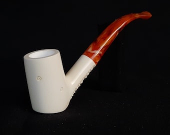 Tobacciana Art & Collectibles Agovem Meerschaum Poker Block Meerschaum ...