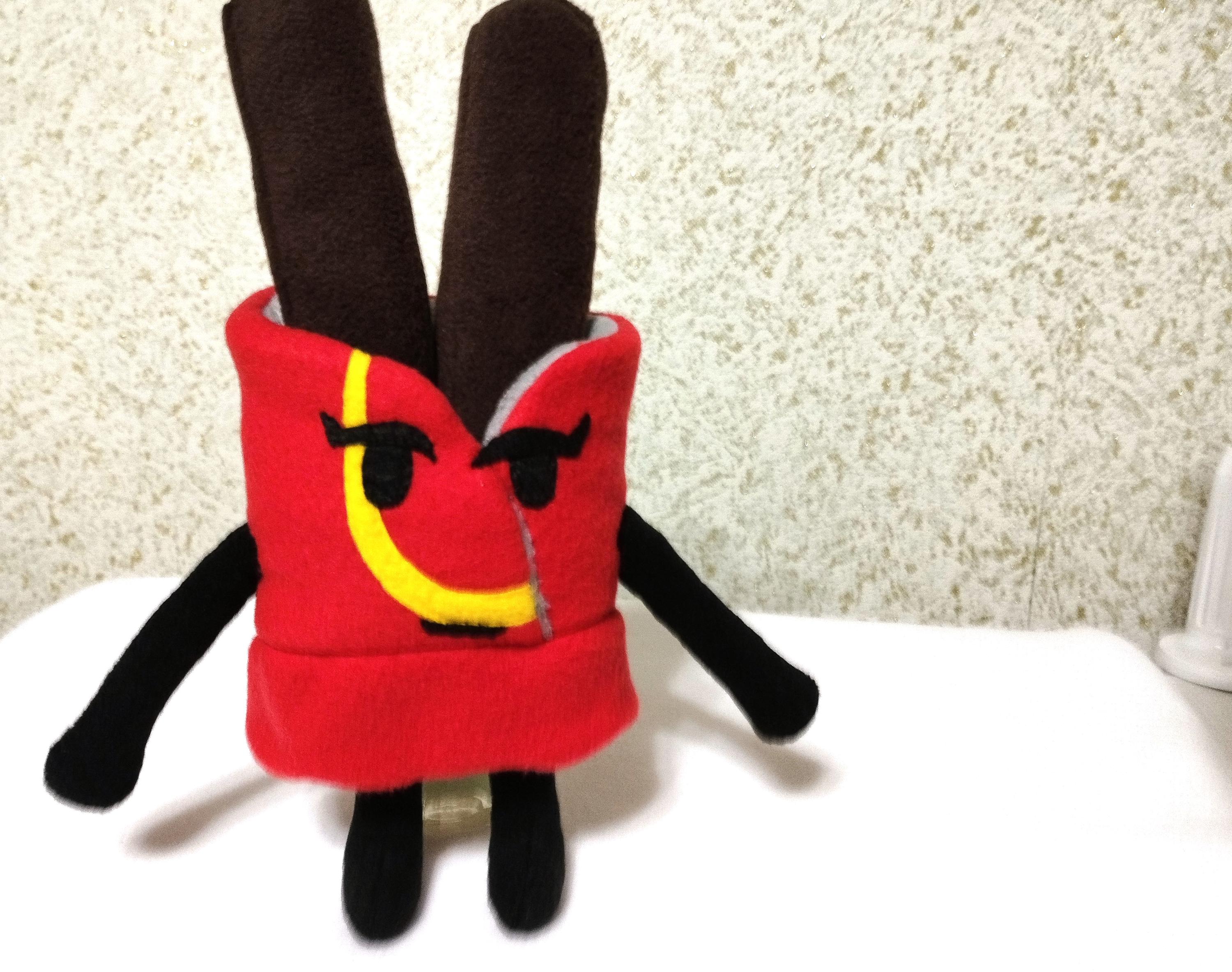 Burner Object Show Incpired Funmade Plush 32 Cm or 12. 5 Inches - Etsy