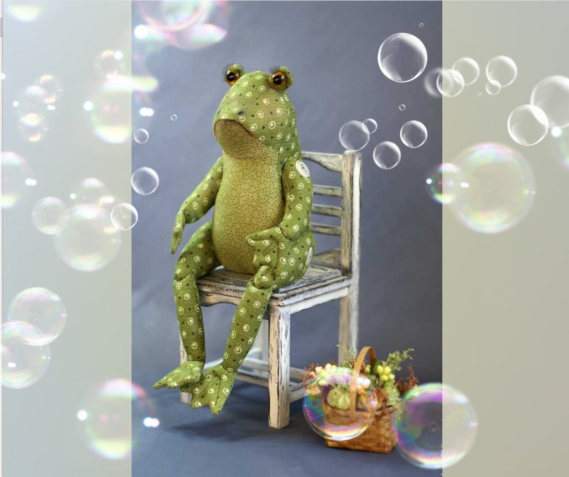 Frog Plush Stuffed Animal Sewing Pattern PDF Cute Plush - Etsy