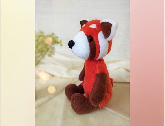 Red Panda Plush Plush Sewing Pattern Stuffed Animal PDF - Etsy