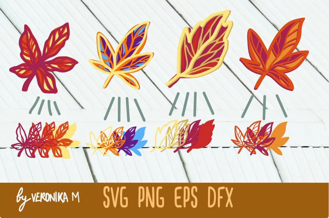 3d Layered Autumn Leaves, Mandala Svg, Paper Cut. Autumn Leaves SVG - Etsy