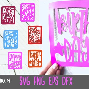 Birthday Card SVG. Happy Birthday MEGA Bundle. Paper Cut SVG - Etsy
