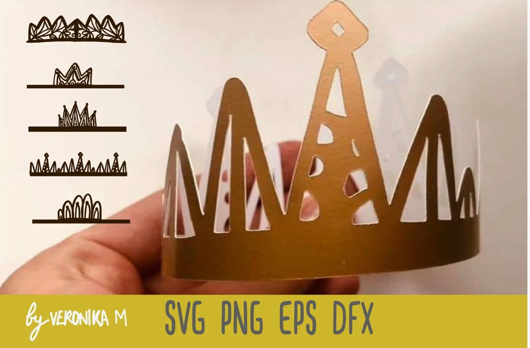 Paper Crown SVG Bundle, 5 Designs - Etsy