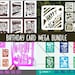 Birthday Card SVG. Happy Birthday MEGA Bundle. Paper Cut SVG - Etsy