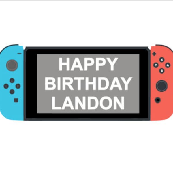 Nintendo Switch Invitation - Etsy