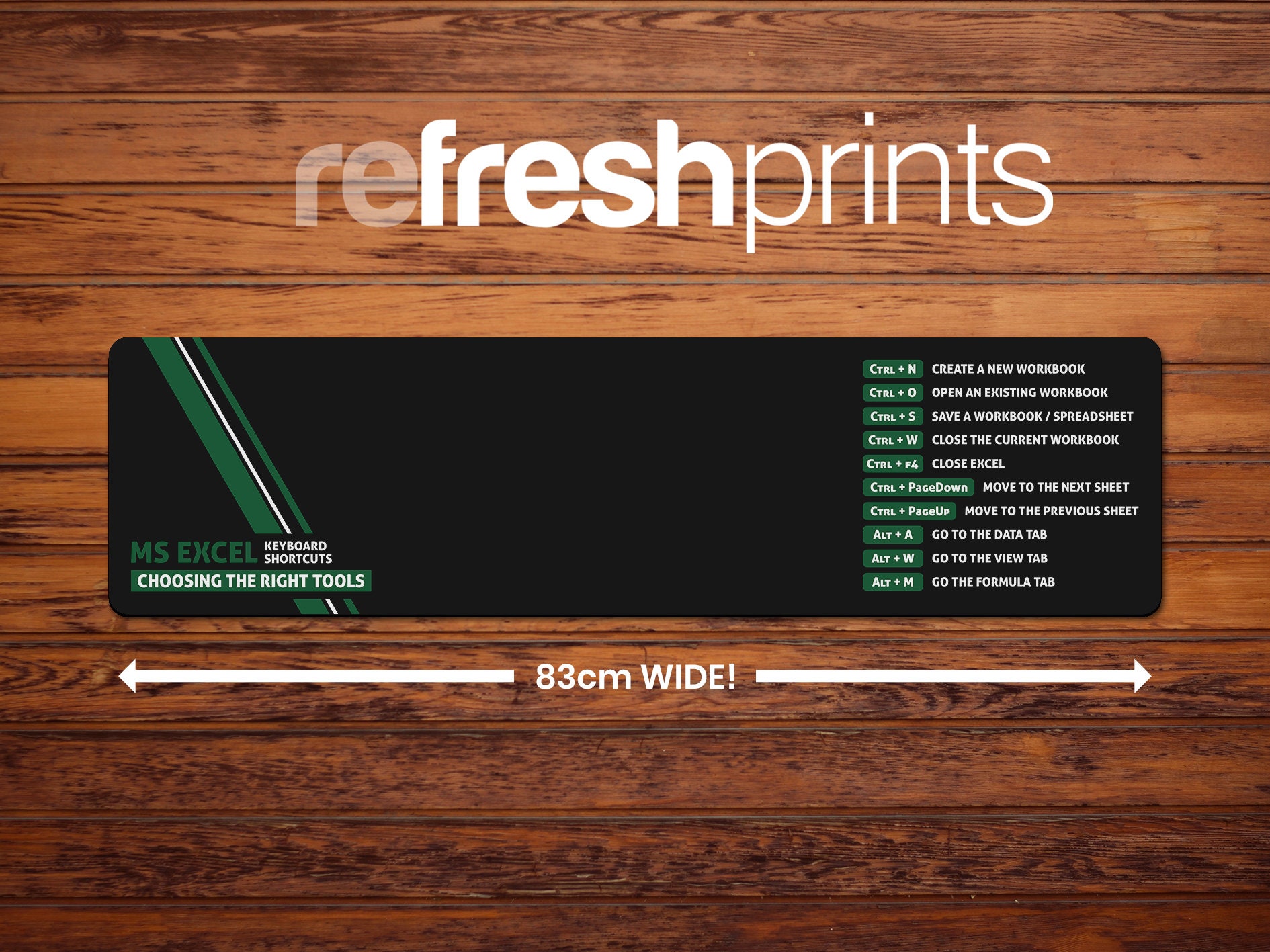 Mouse Mat Excel Keyboard Shortcuts Perfect for Your Office - Etsy