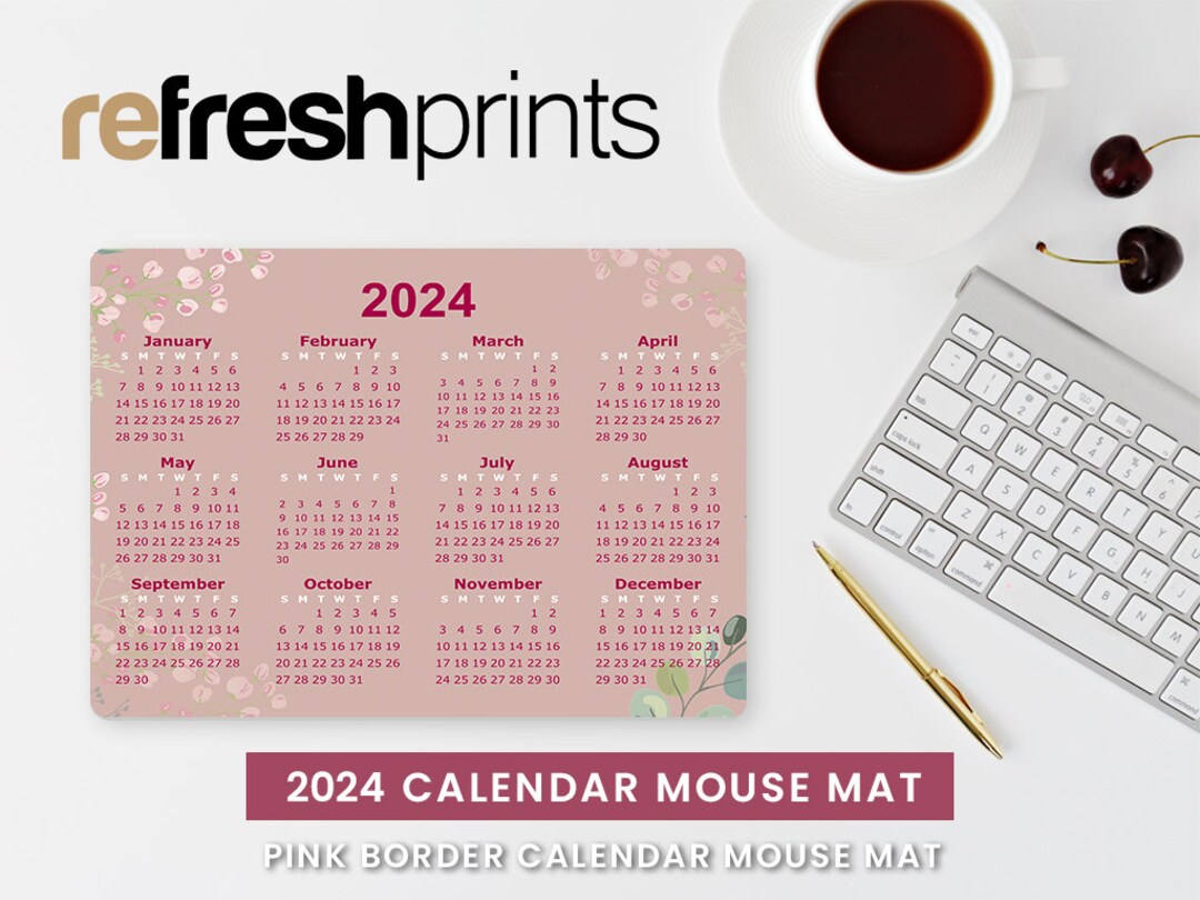 2025 Calendar Mouse Mat / Office Stationary / Mouse Mats Desk ...