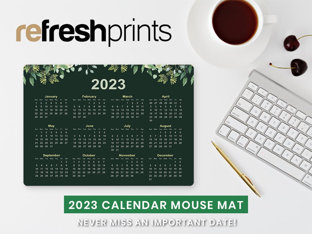 2024 Calendar Mouse Mat / Office Stationary / Mouse Mats Desk ...