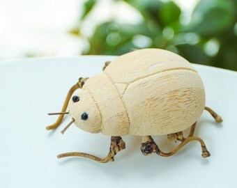 Wooden Carved Ladybug - Etsy