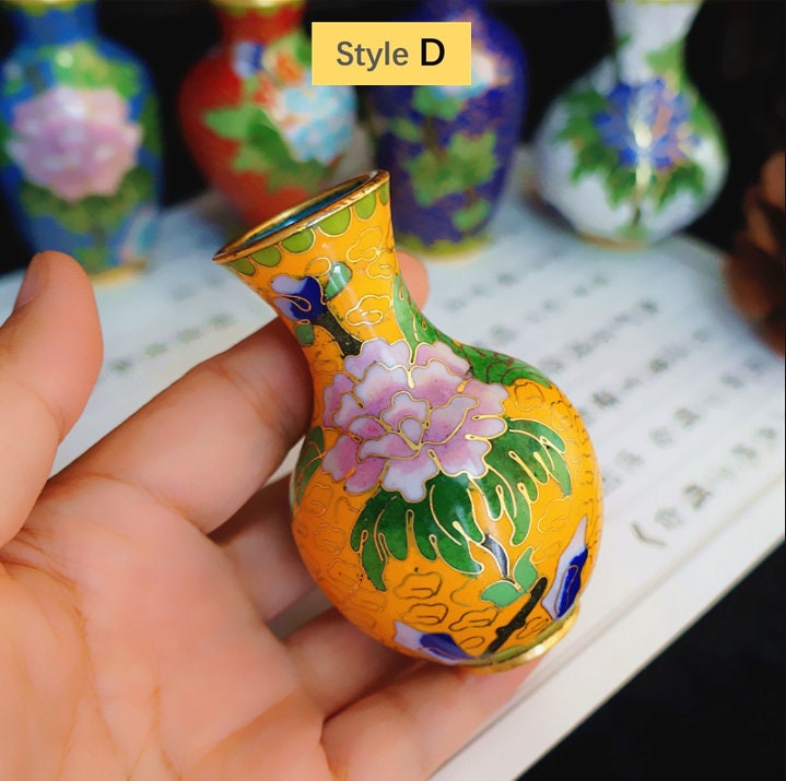 Miniature Ceramic Flower Vase Decor. Traditional Chinese Flower Vase ...