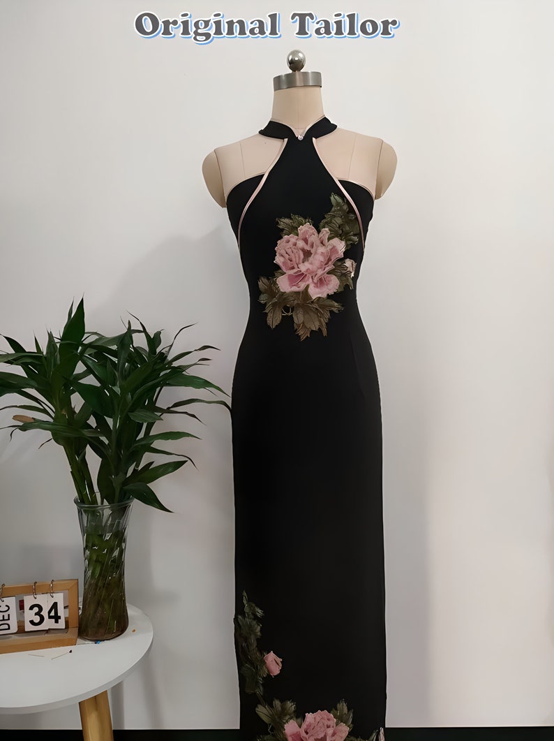 Handmade Custom Vintage Cheongsam Dress | Wedding Dress | Elegant Prom ...
