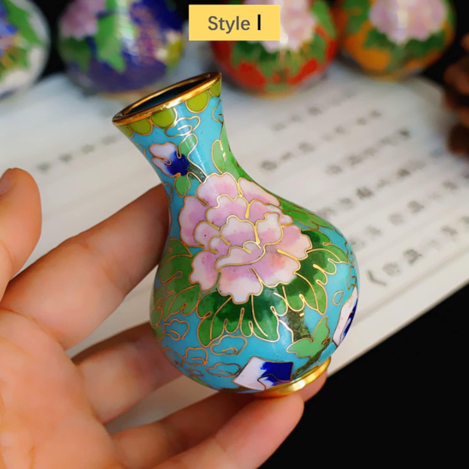 Miniature Ceramic Flower Vase Decor. Traditional Chinese Flower Vase ...