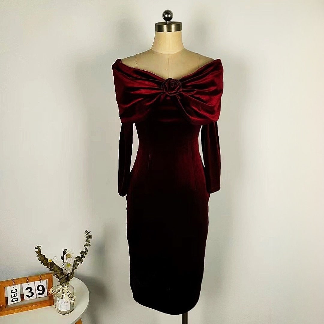 Handmade Custom Red Dress | Evening Dress | Bridesmaid Dress | Wedding ...