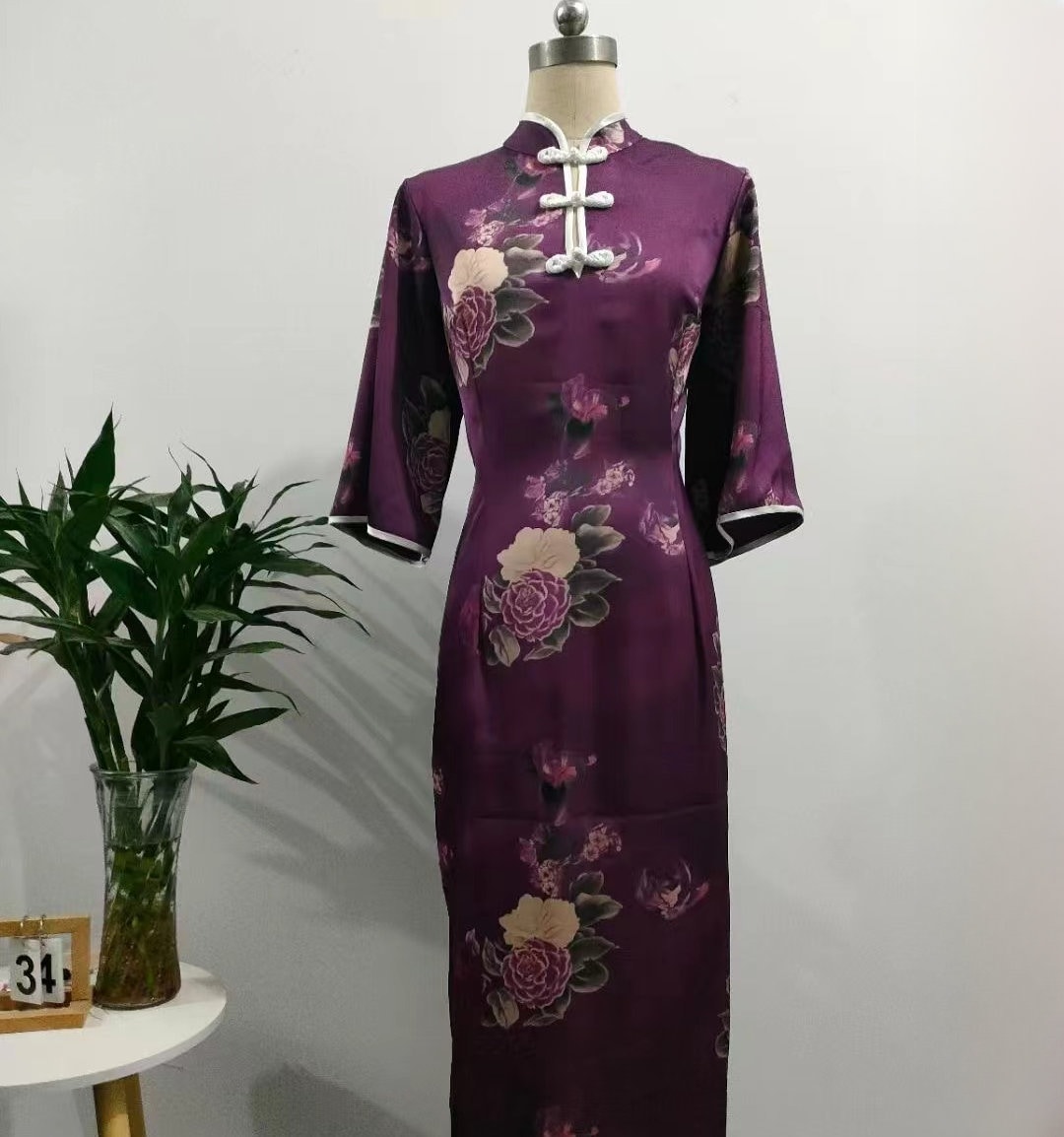 Handmade Custom Retro 1920s 1950s Cheongsam Dress | Chinese Tea ...