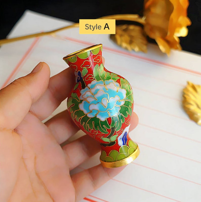 Miniature Ceramic Flower Vase Decor. Traditional Chinese Flower Vase ...