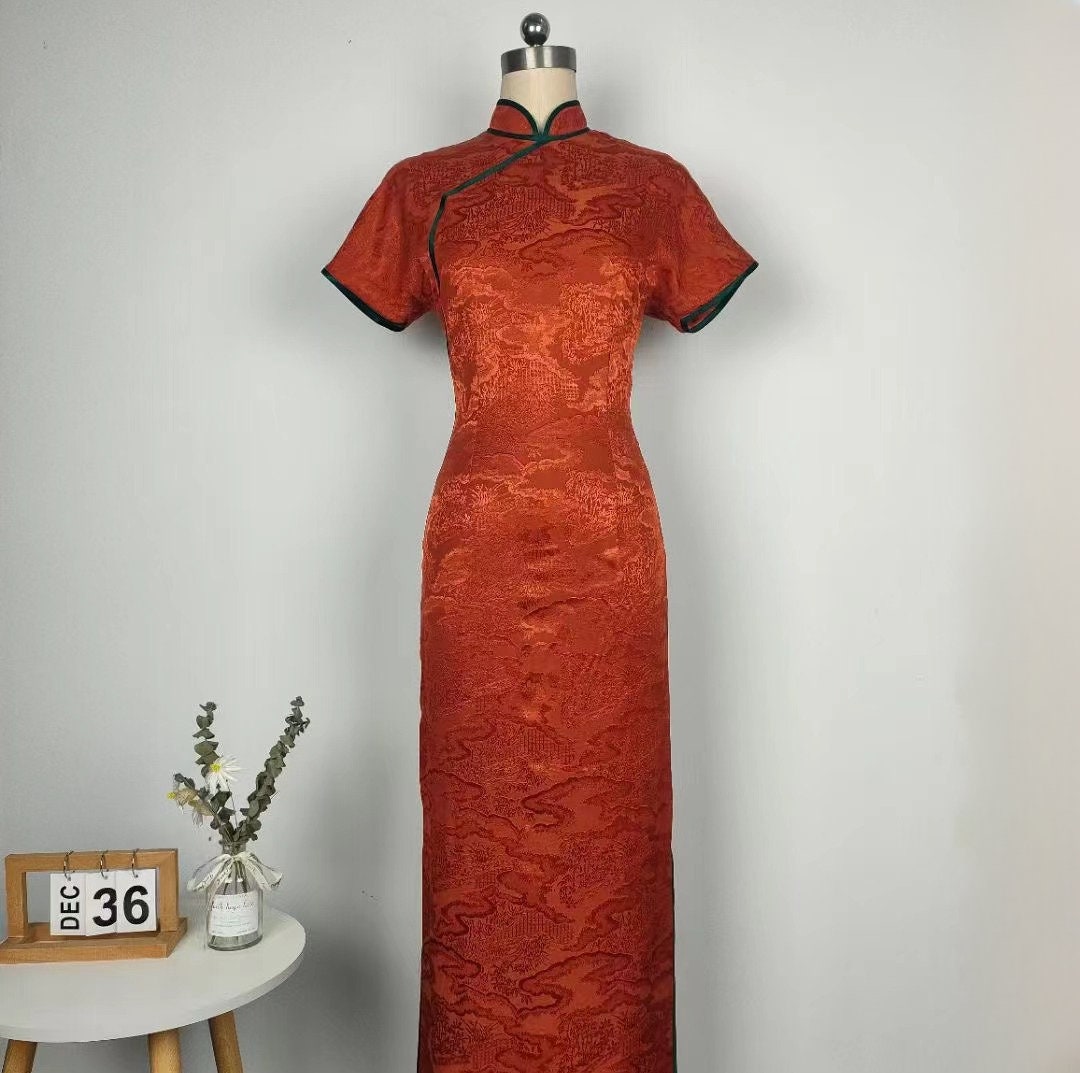 Handmade Custom Cheongsam Dress. Traditional Chinese Dress. Modern ...
